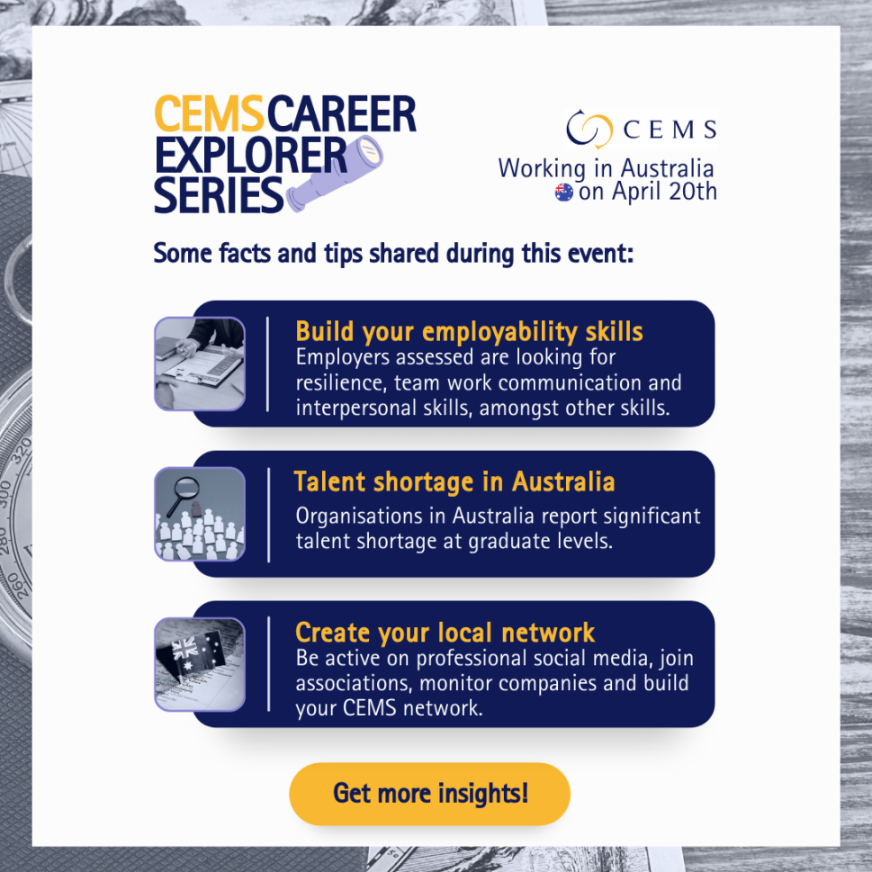 CEMS Career Explorer Series
